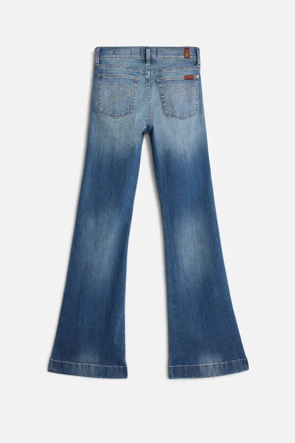 7 For All Mankind Dojo In Slim Illusion Faded Echo - Denim