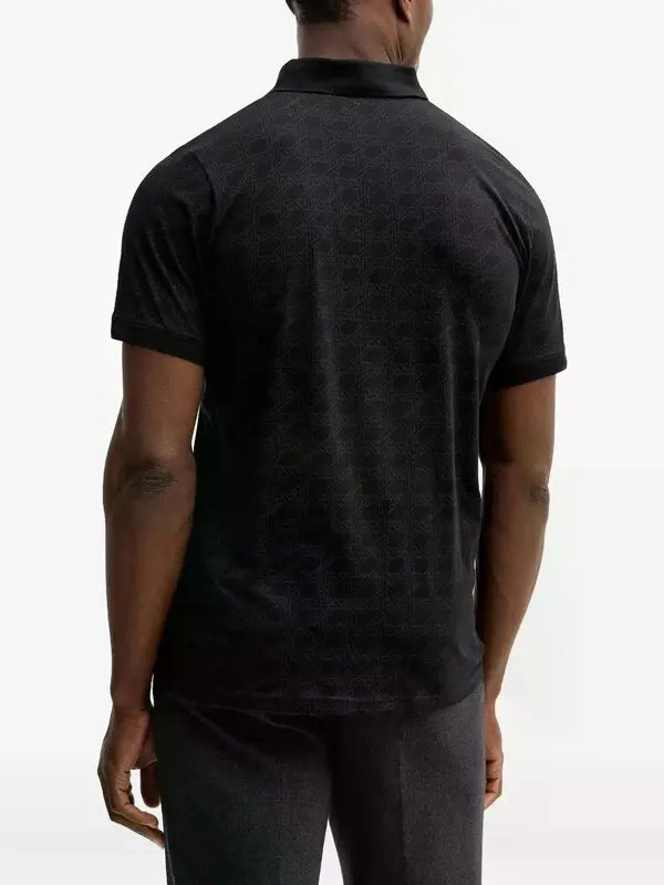 Karl Lagerfeld Printed Appliqué-detail Polo Shirt