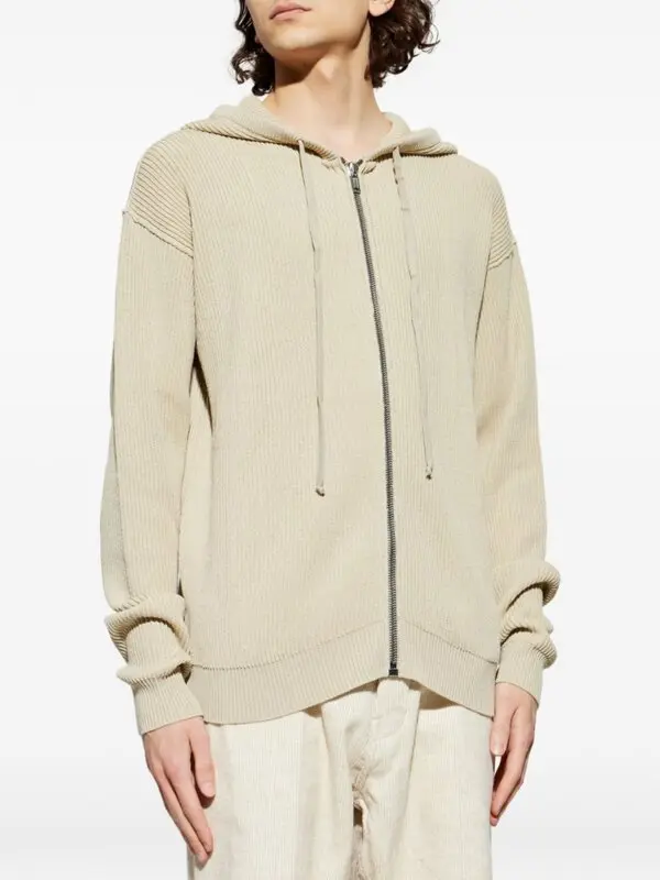 Rick Owens Wool Zip-up Sweatshirt