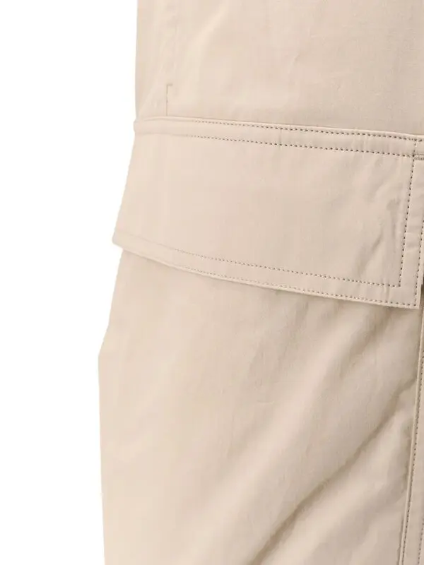 Rick Owens Cotton Cargo Bermuda Shorts - Beige