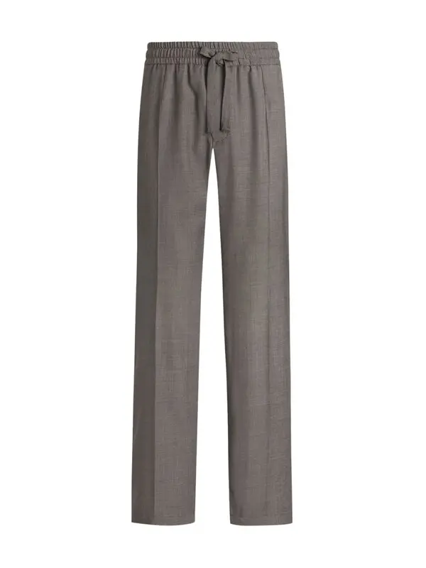 Dolce & Gabbana Wool Jogging Trousers - Grey