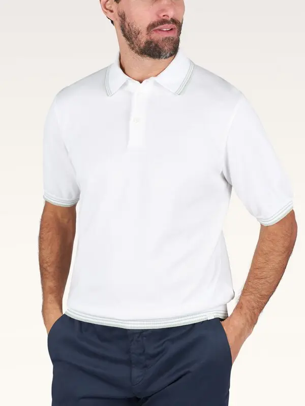 Paul & Shark Feather Cotton Polo Shirt