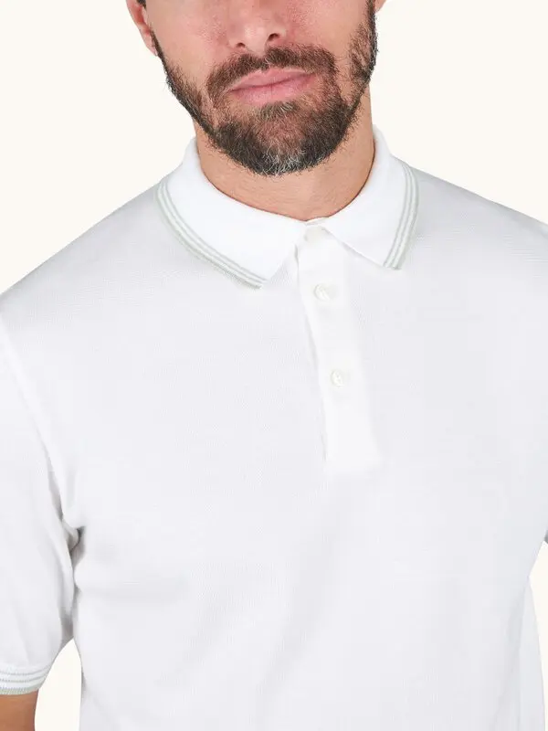 Paul & Shark Feather Cotton Polo Shirt