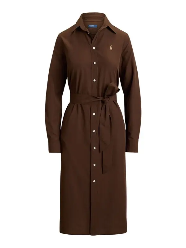 Polo Ralph Lauren Belted Dress - Brown