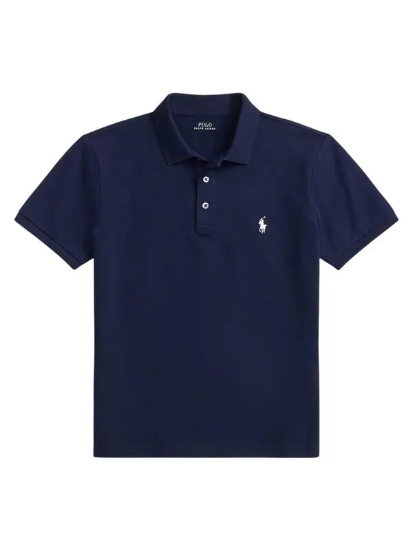 Polo Ralph Lauren Slim Fit Stretch Mesh Polo - Blue