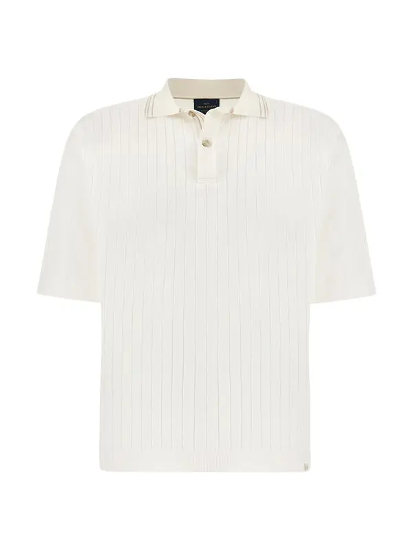 Paul & Shark Superlight Feather Cotton Polo Shirt - White