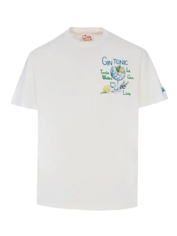MC2 SAINT BARTH Gin Tonic T-shirt - White