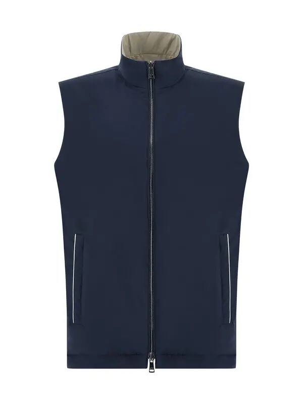 Paul & Shark Typhoon Platinum Reversible Vest - Blue