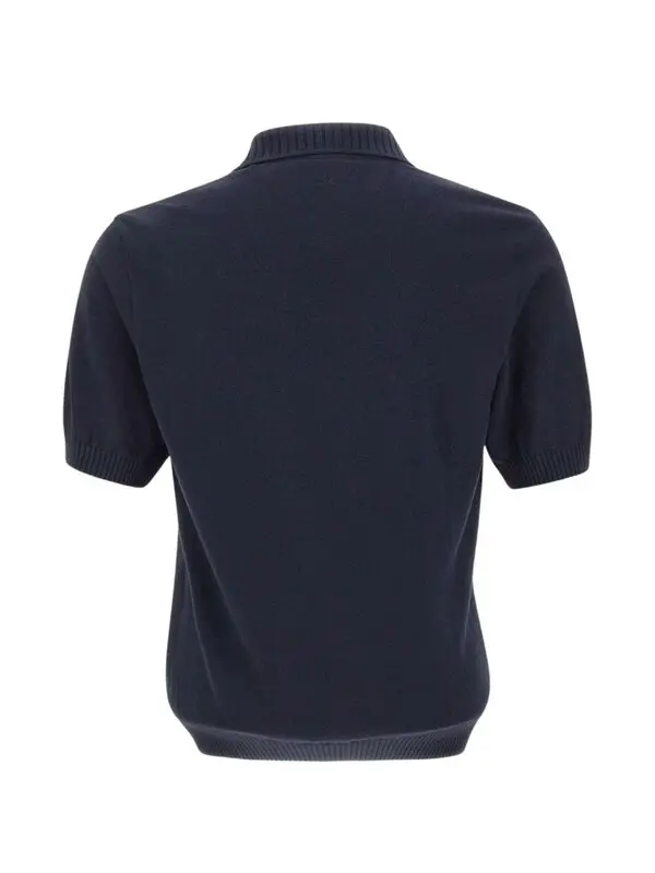 Paul & Shark Open-neck Cotton Polo Shirt - Blue