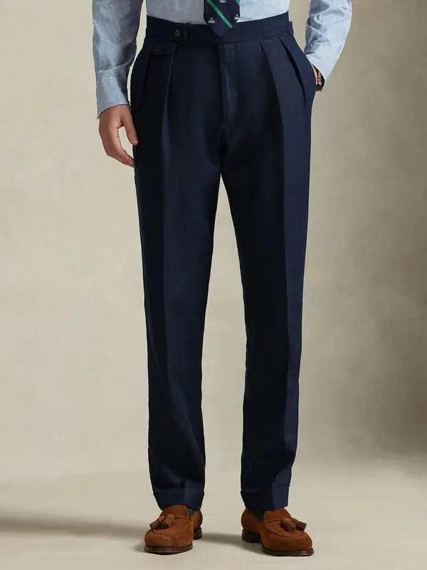 Polo Ralph Lauren Pleated Linen Trousers