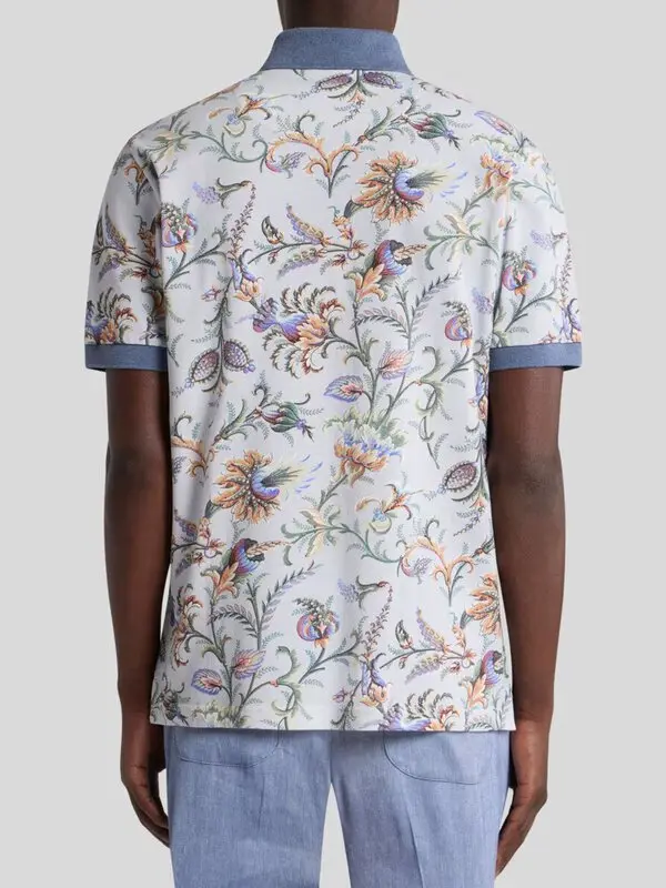Etro Polo Shirt With Floral Motif