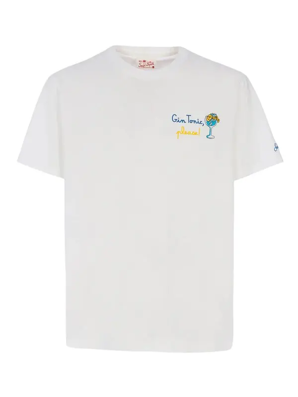MC2 SAINT BARTH Gin Tonic T-shirt - White