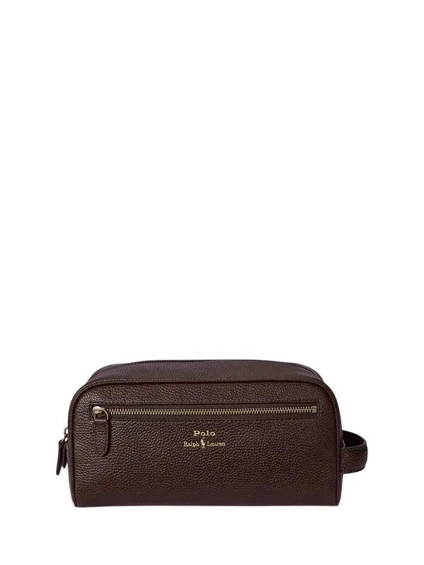Polo Ralph Lauren Leather Beauty Case - Brown