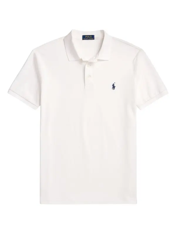 Polo Ralph Lauren Slim Fit Stretch Mesh Polo - White