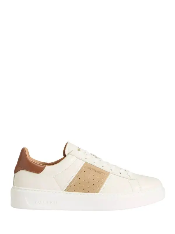 Woolrich Classic Court Band Sneaker - Beige