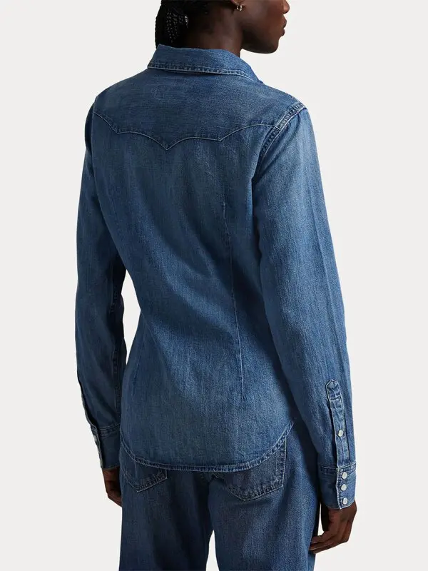 Polo Ralph Lauren Western Denim Shirt With Pockets