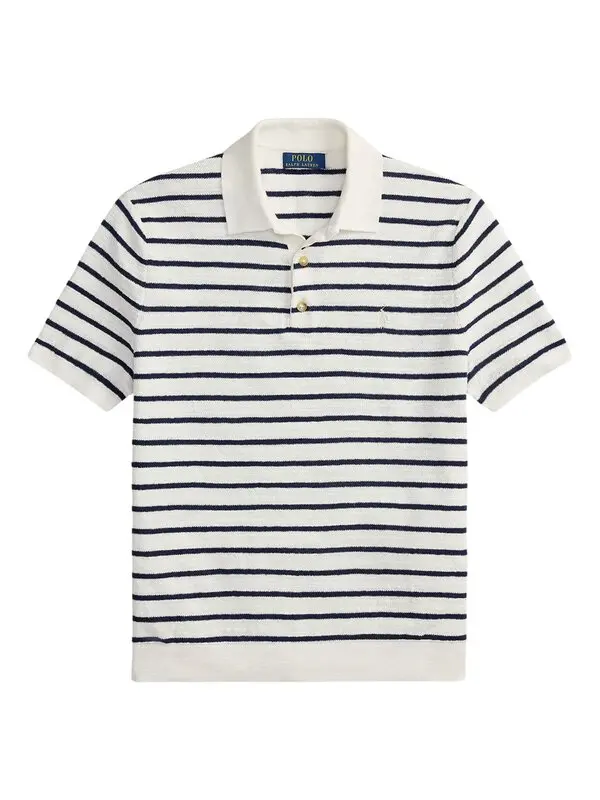 Polo Ralph Lauren Striped Polo Shirt - White