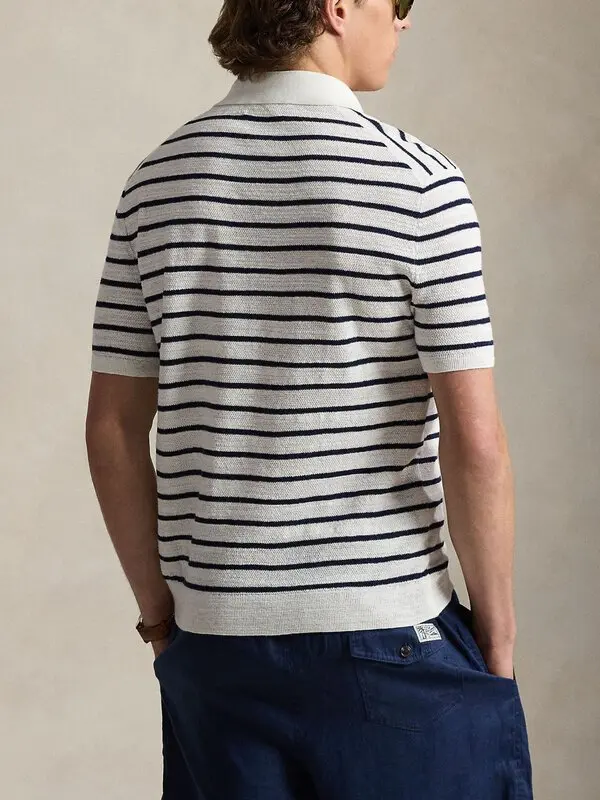 Polo Ralph Lauren Striped Polo Shirt - White