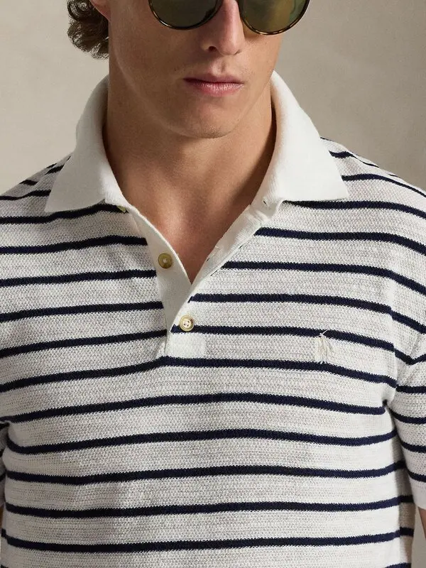 Polo Ralph Lauren Striped Polo Shirt - White