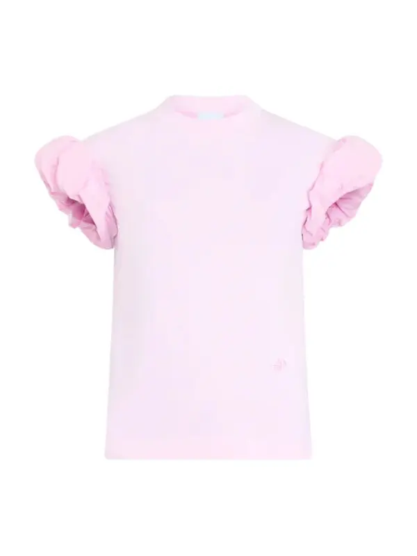 Patou T-shirt With Faille Details - Pink