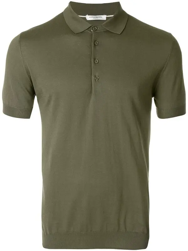 PAOLO PECORA Cotton Polo Shirt - Green