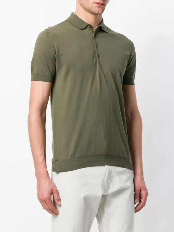 PAOLO PECORA Cotton Polo Shirt - Green