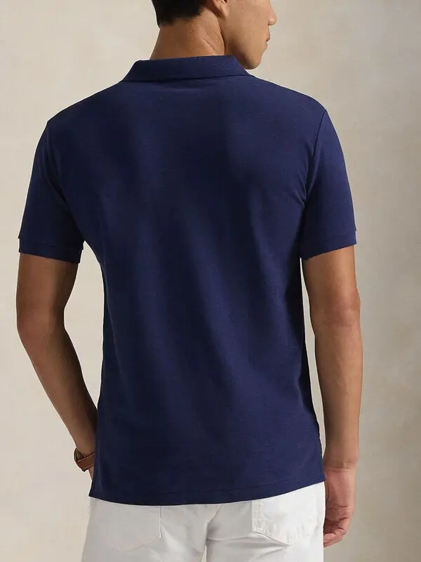 Polo Ralph Lauren Slim Fit Mesh Polo - Blue