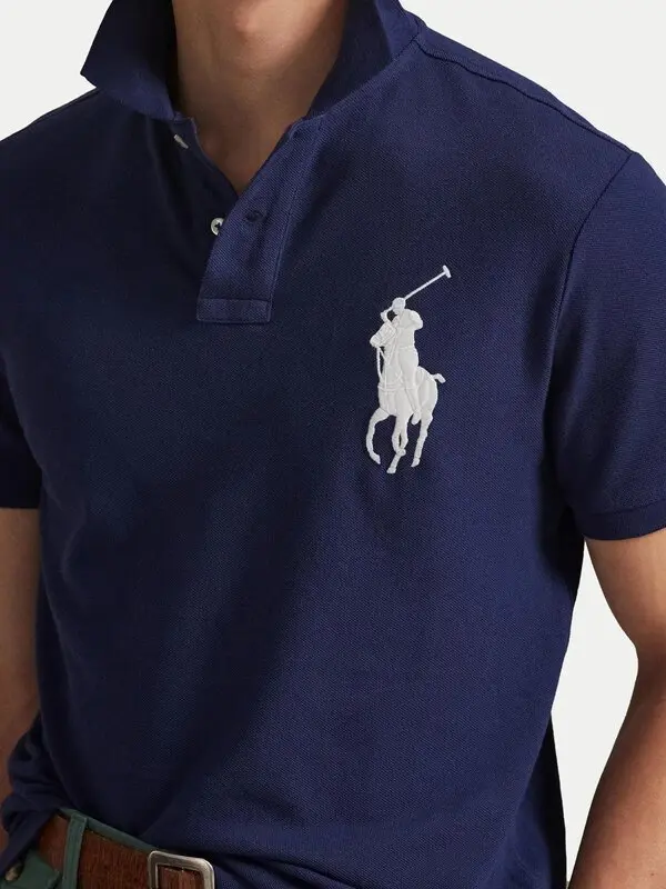 Polo Ralph Lauren Big Pony Mesh Polo - Blue