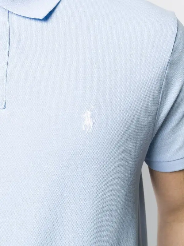 Polo Ralph Lauren Slim Fit Mesh Polo - Blue