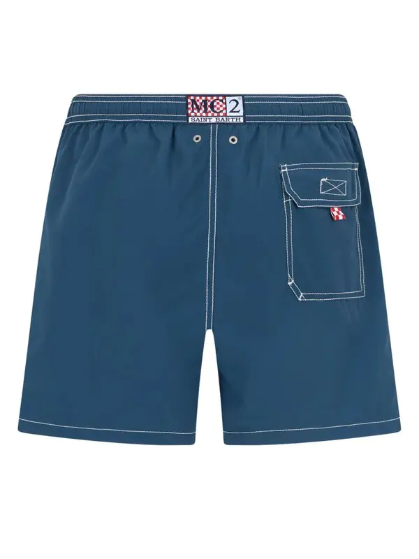 MC2 SAINT BARTH Hartford Boxer Swim Shorts - Blue