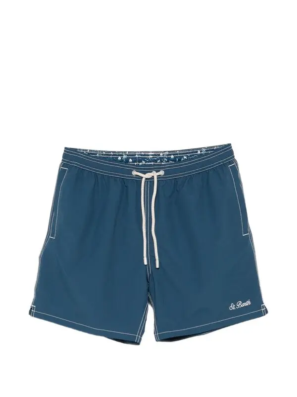MC2 SAINT BARTH Hartford Boxer Swim Shorts - Blue