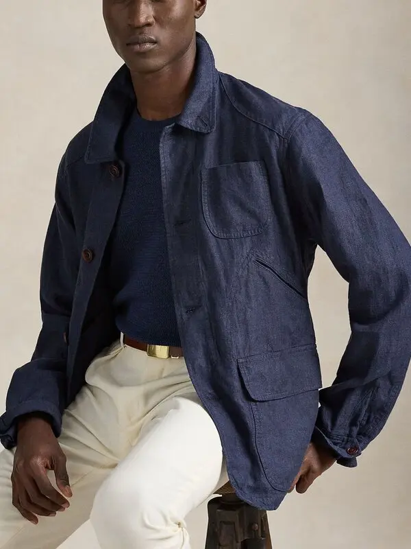 Polo Ralph Lauren Herringbone Utility Jacket - Blue
