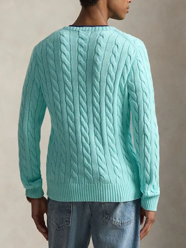 Polo Ralph Lauren Cable Knit Sweater - Sky Blue