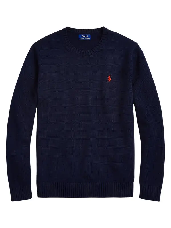 Polo Ralph Lauren Cotton Crew Neck Sweater - Blue