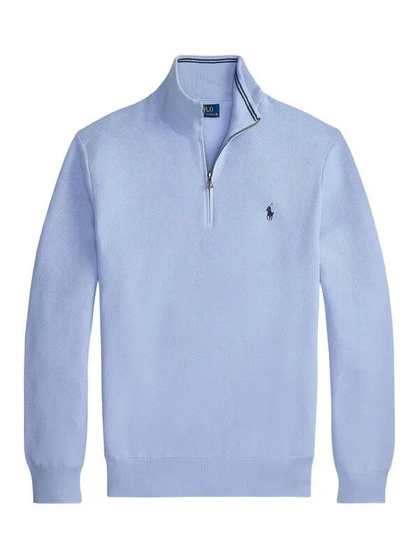 Polo Ralph Lauren Half Zip Sweater - Sky Blue