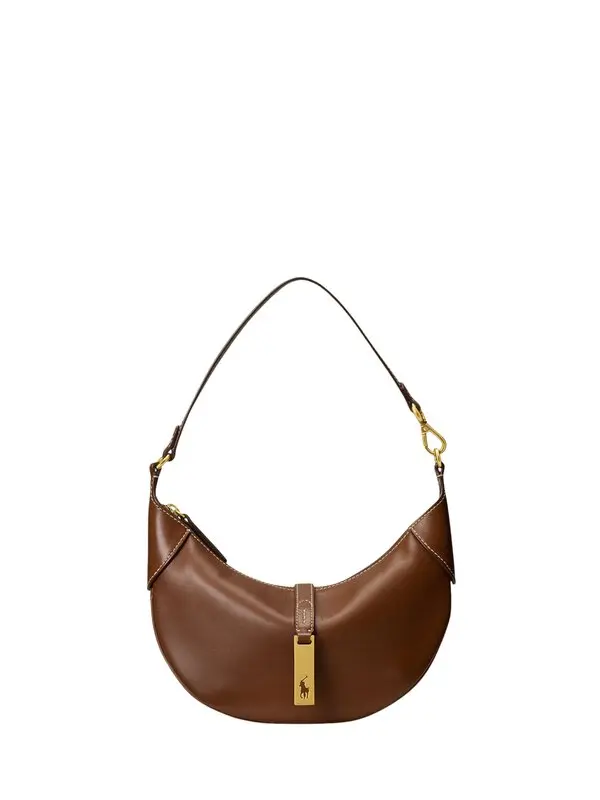 Polo Ralph Lauren Mini Leather Shoulder Bag - Brown