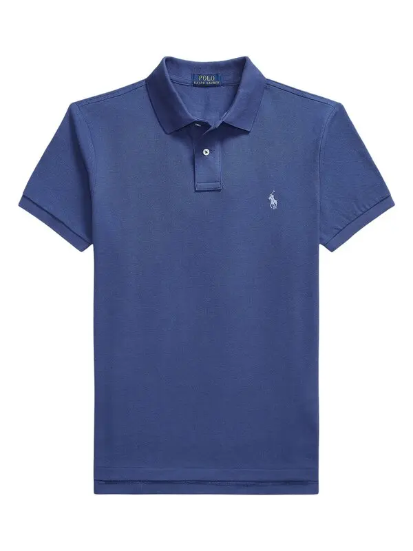 Polo Ralph Lauren Slim Fit Mesh Polo - Blue