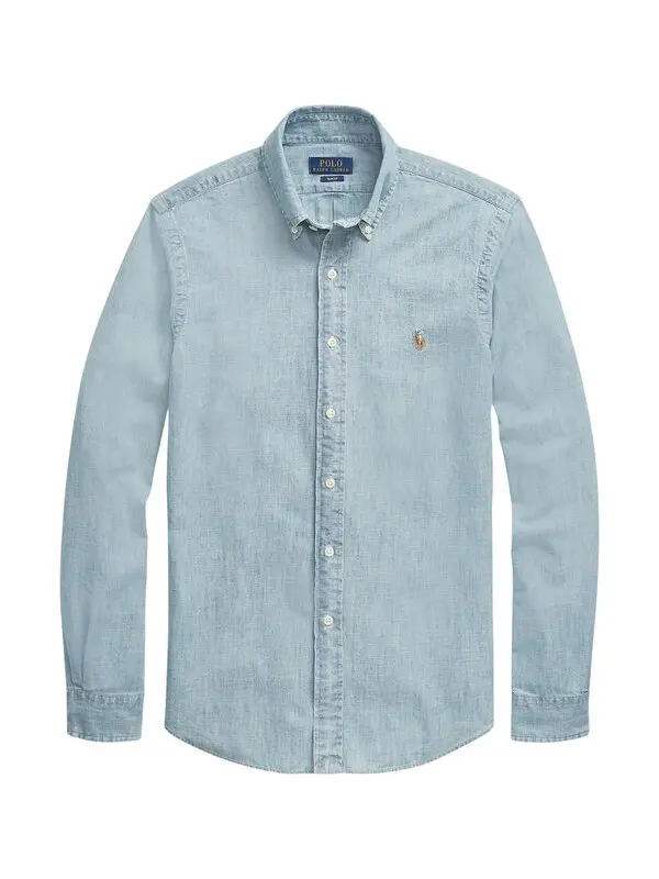 Polo Ralph Lauren Denim Shirt With Logo - Blue