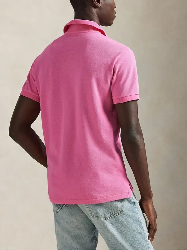 Polo Ralph Lauren Slim Fit Mesh Polo - Pink