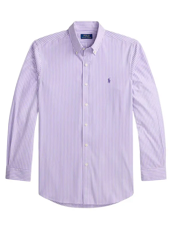 Polo Ralph Lauren Striped Logo Shirt - Purple