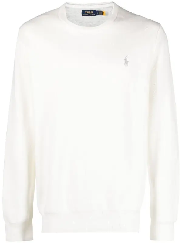 Polo Ralph Lauren Sweater With Logo - White