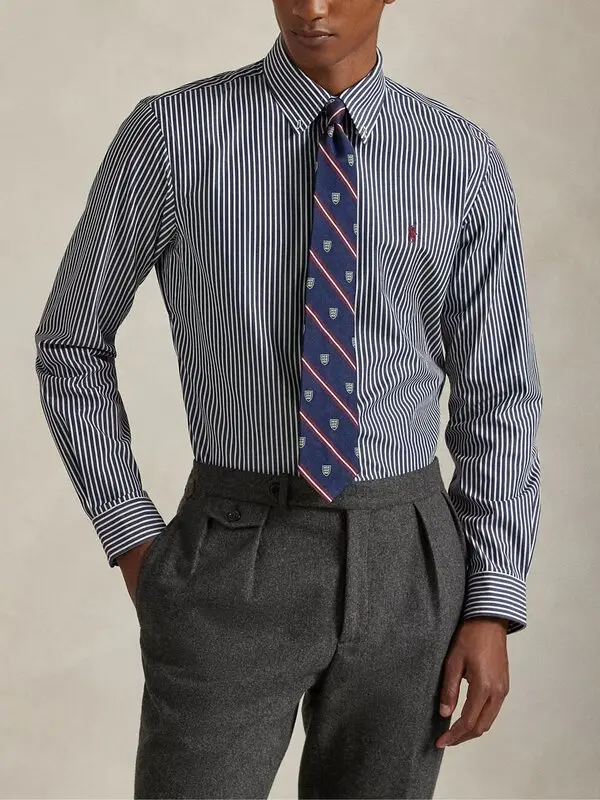 Polo Ralph Lauren Striped Logo Shirt - Blue