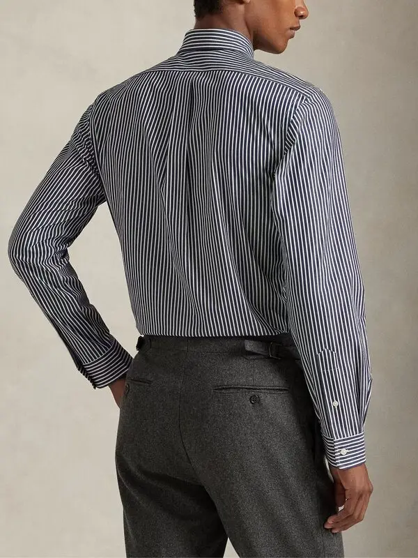 Polo Ralph Lauren Striped Logo Shirt - Blue