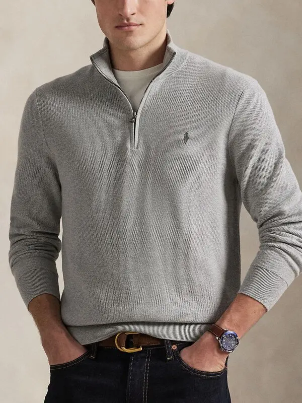 Polo Ralph Lauren Half Zip Sweater - Grey
