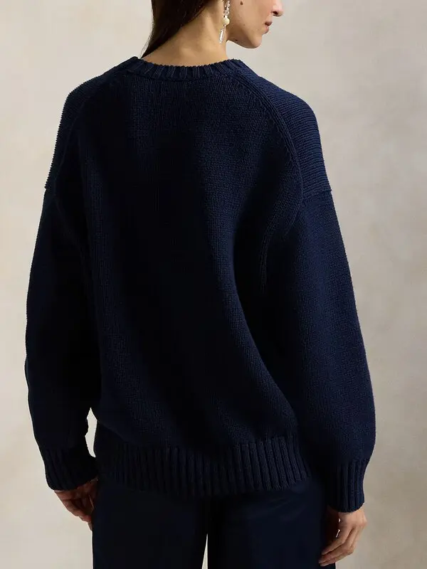 Polo Ralph Lauren Crew Neck Sweater With Embroidered Logo