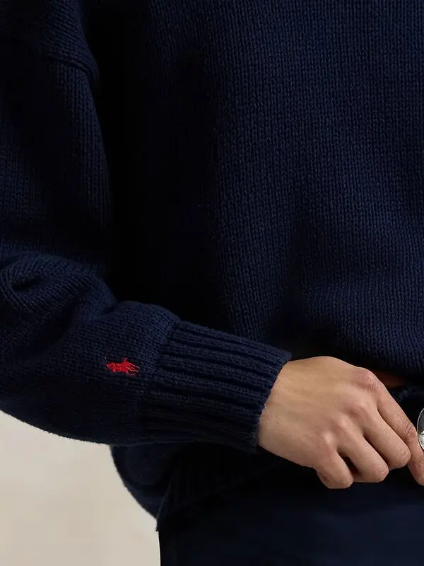 Polo Ralph Lauren Crew Neck Sweater With Embroidered Logo