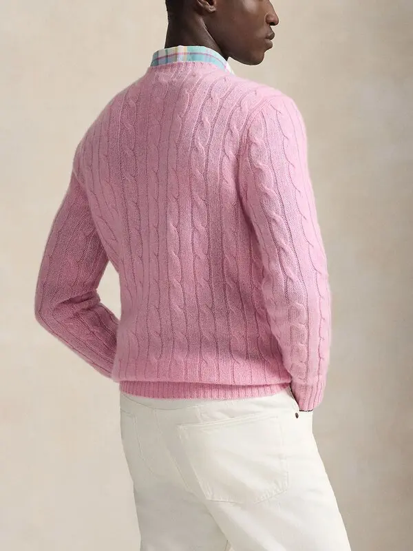 Polo Ralph Lauren Iconic Cable Knit Sweater - Pink