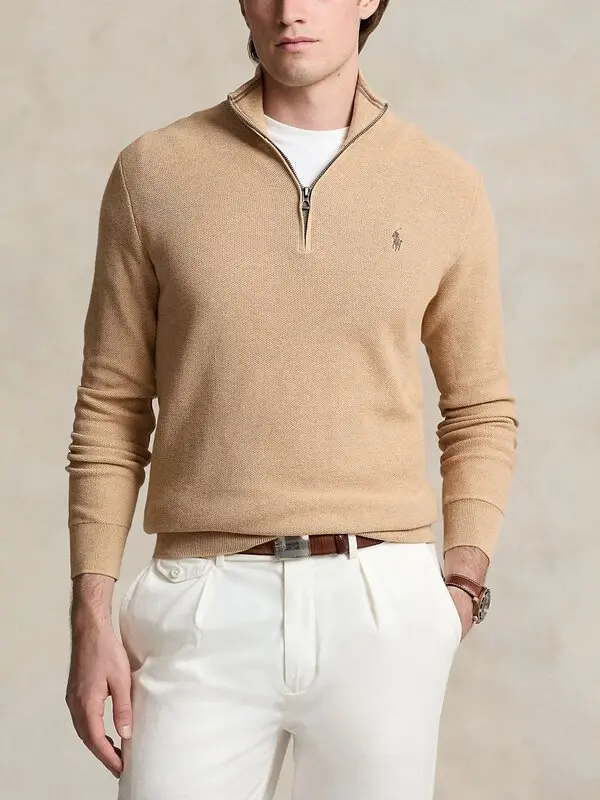 Polo Ralph Lauren Half Zip Pullover - Brown