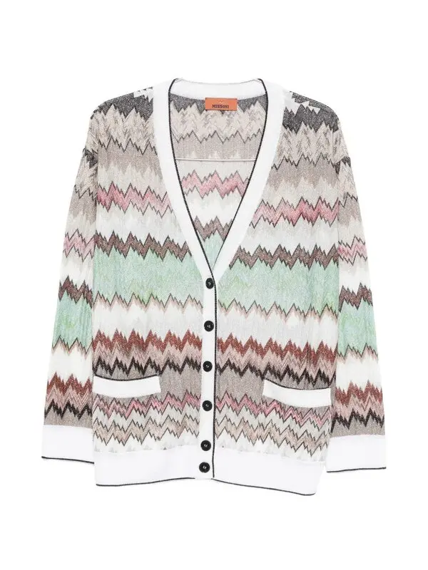 Missoni Zig Zag Cardigan - White