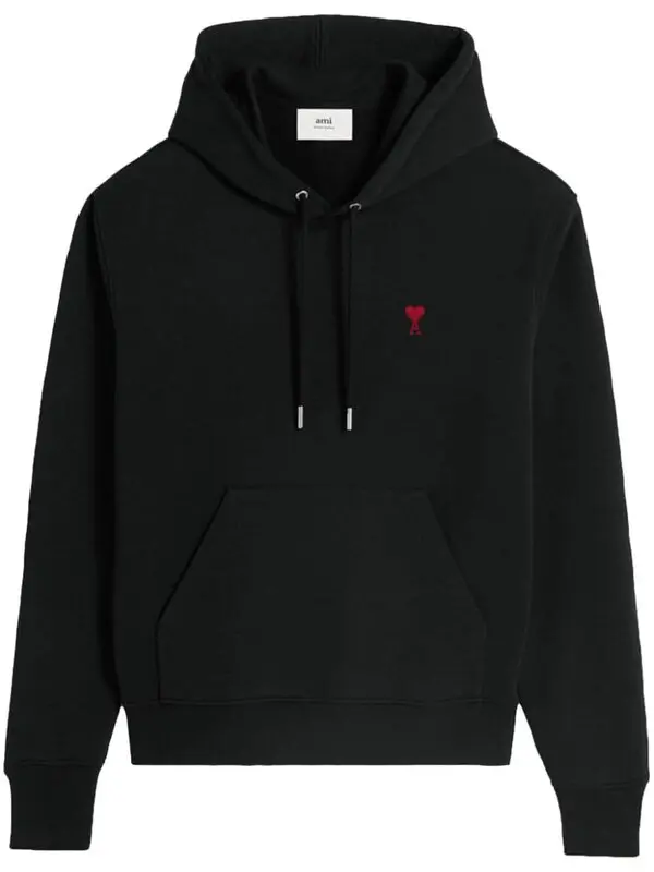 Ami De Coeur Cotton Hoodie - Black